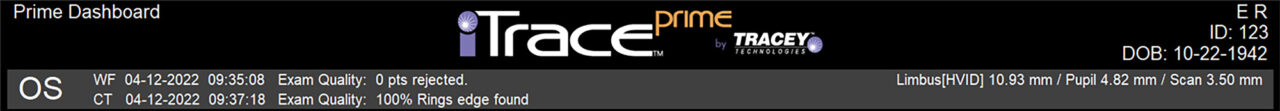 iTrace Prime Dashboard | Tracey Technologies