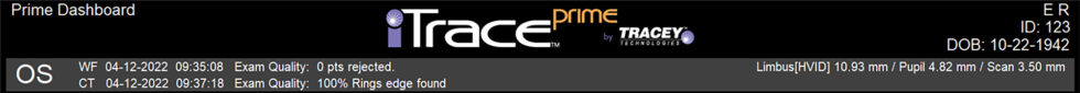 iTrace Prime Dashboard | Tracey Technologies